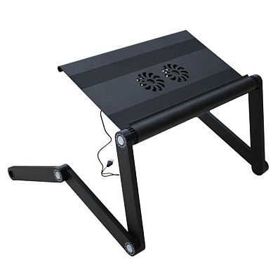 Adjustable Fan Laptop Table - Goofts, funny gifts, gags and pranks.